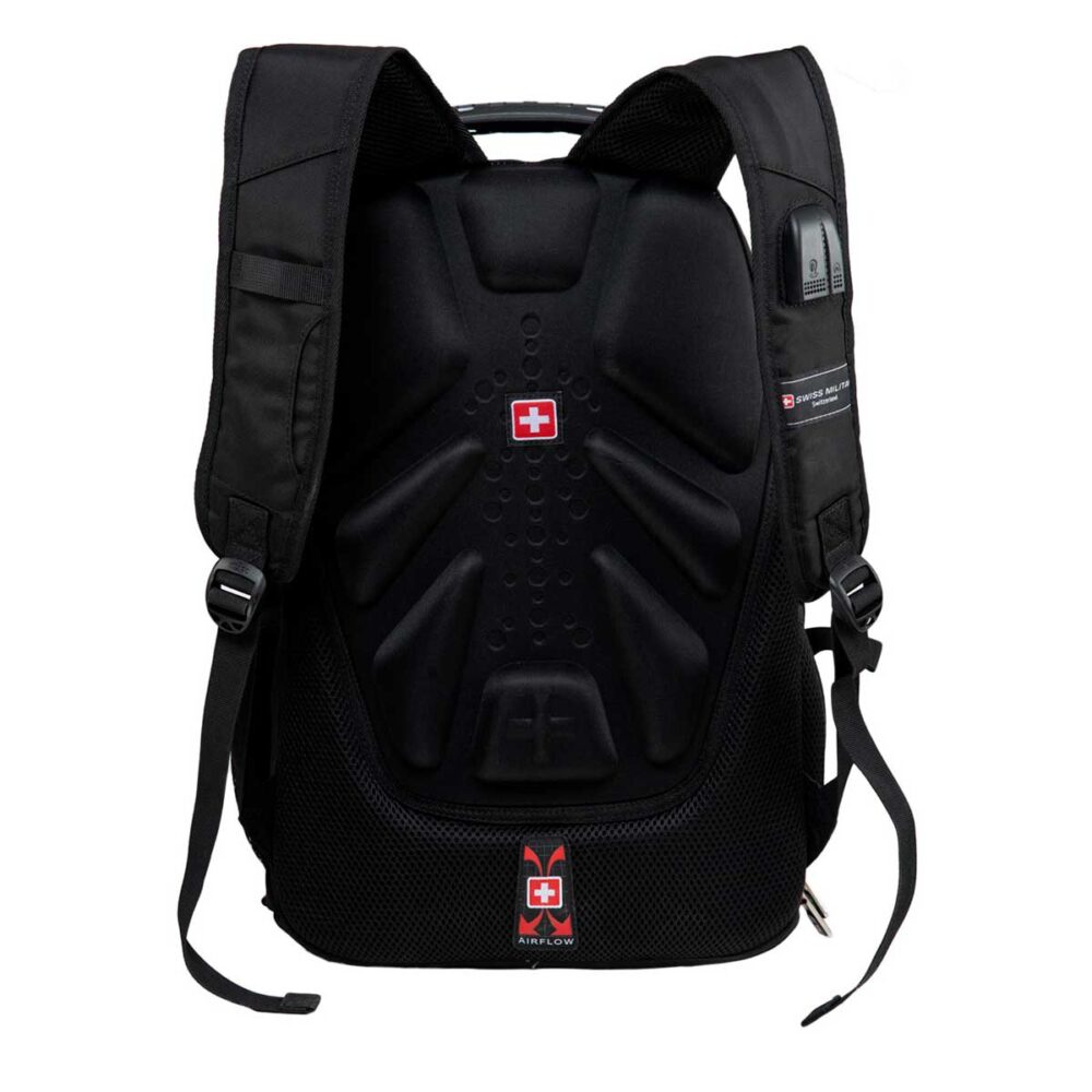 Swiss Military Backpack – Luxury – Black – 31L - Swissmilitary